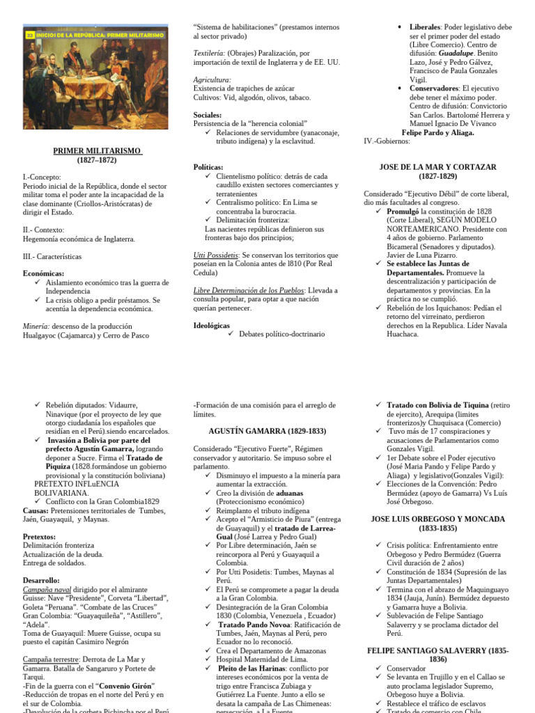 Primer Militarismo | PDF