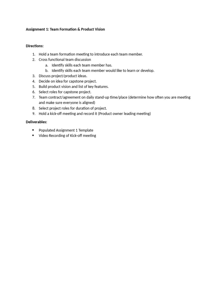 Assignment 1 - Instructions | PDF