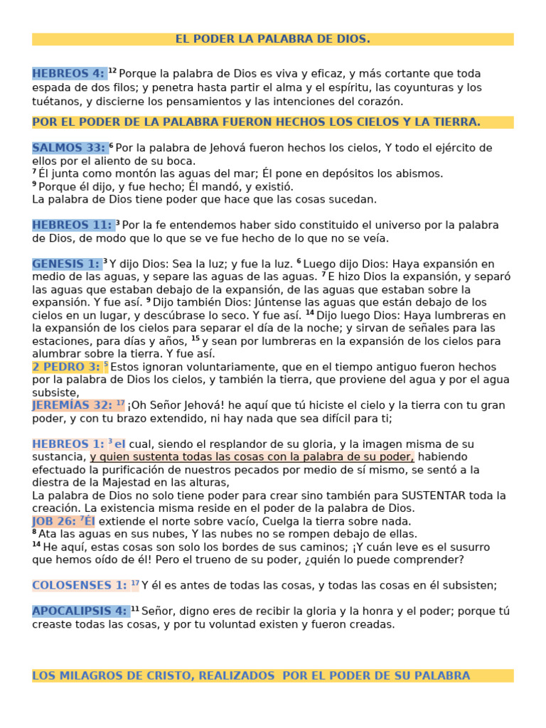 El Poder de La Palabra | PDF