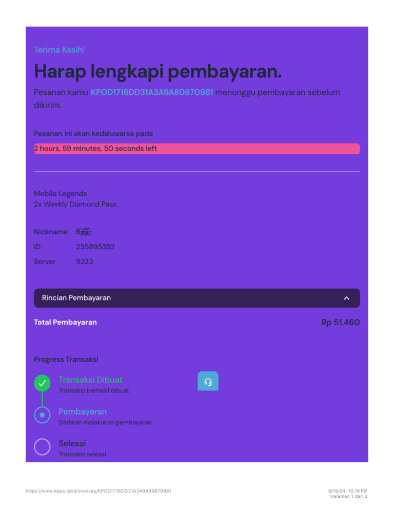 Invoice KPOD1716DD31A3A9A80670981 - Kepo - Id - TOPUP LEGAL & AMAN! | PDF