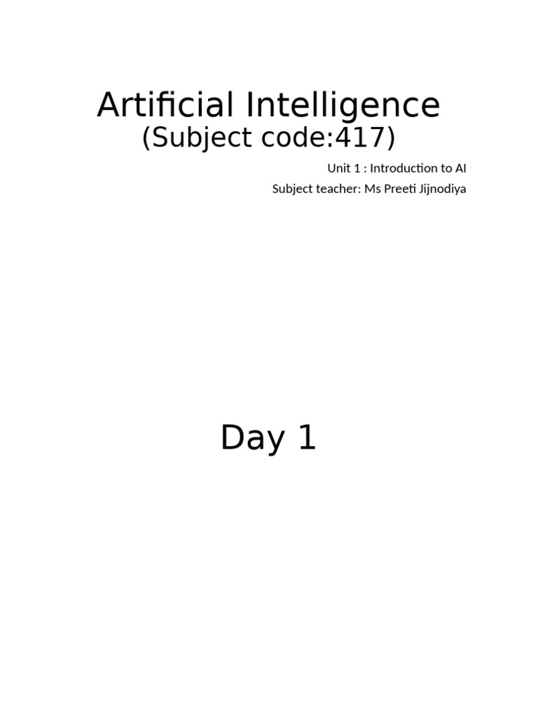 Unit 1 AI reflection ,Ai project cycle,Ai ethics notes daywise... | PDF