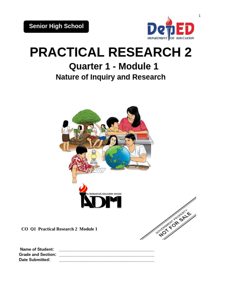 PRACTICAL RESEARCH 2 - Q1 - Mod1 V2 | PDF