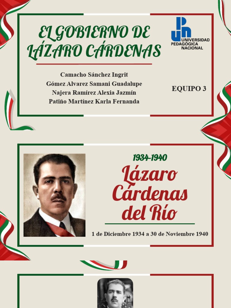 Gobierno de Lázaro Cárdenas (1934-1940) | PDF | México