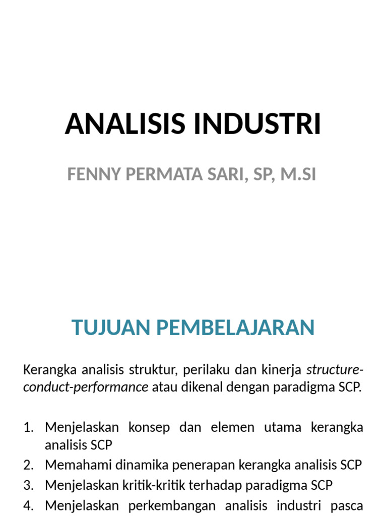Analisis Industri | PDF