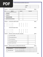Nursery Maths Exam Paper 2076 | PDF