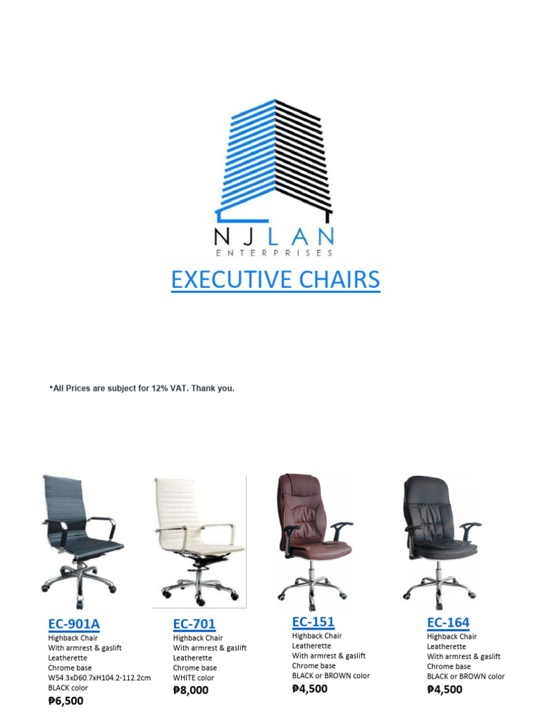 Executive Chairs | PDF
