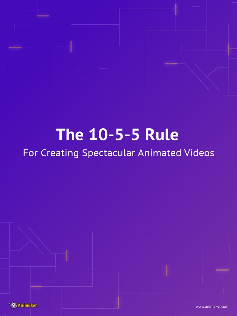 10-5-5 Rule For Animated Video Making | PDF