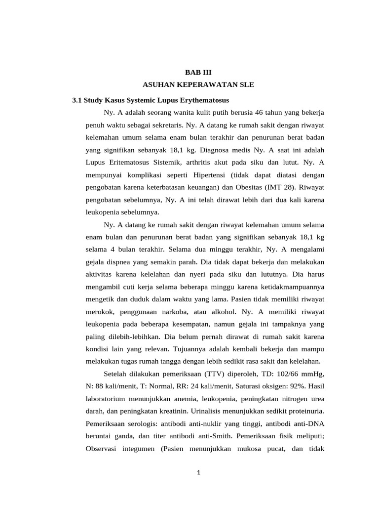 Revisi Askep Sle | PDF