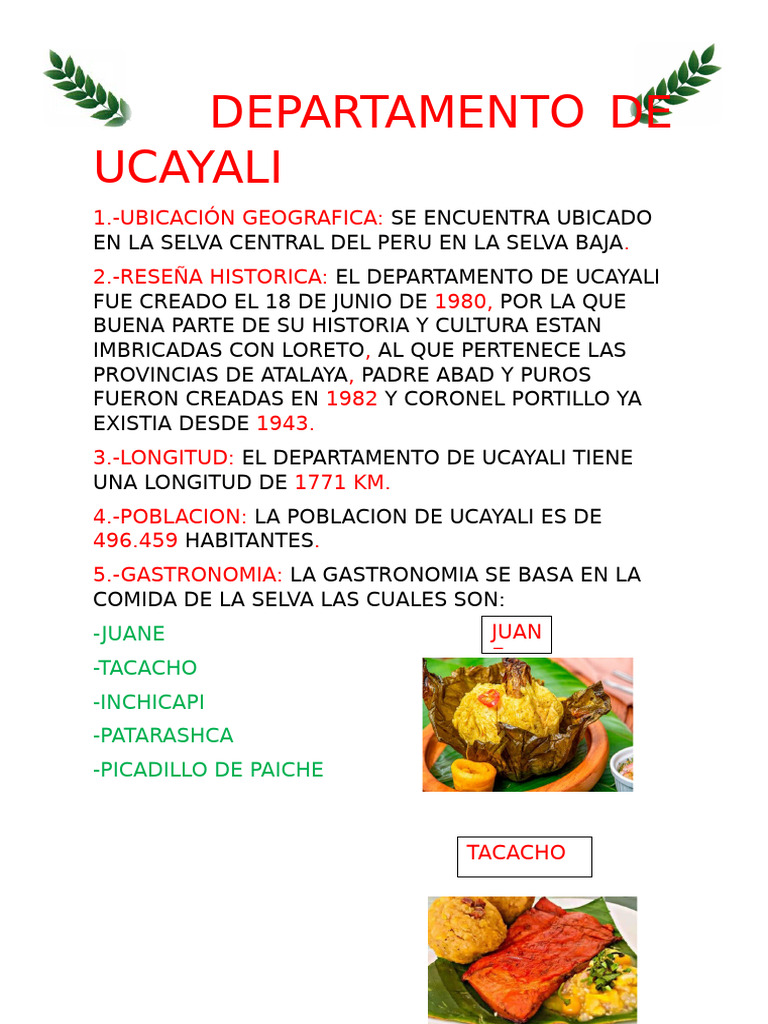 Departamento de Ucayali | PDF