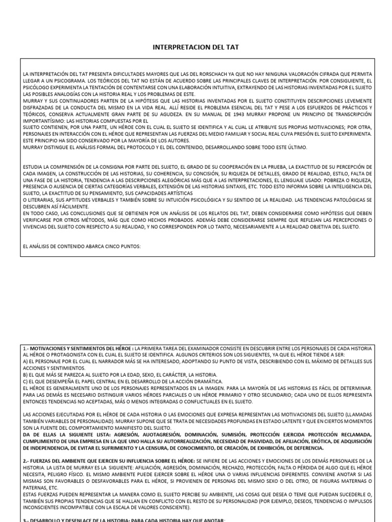 Interpretacion Del Tat | PDF