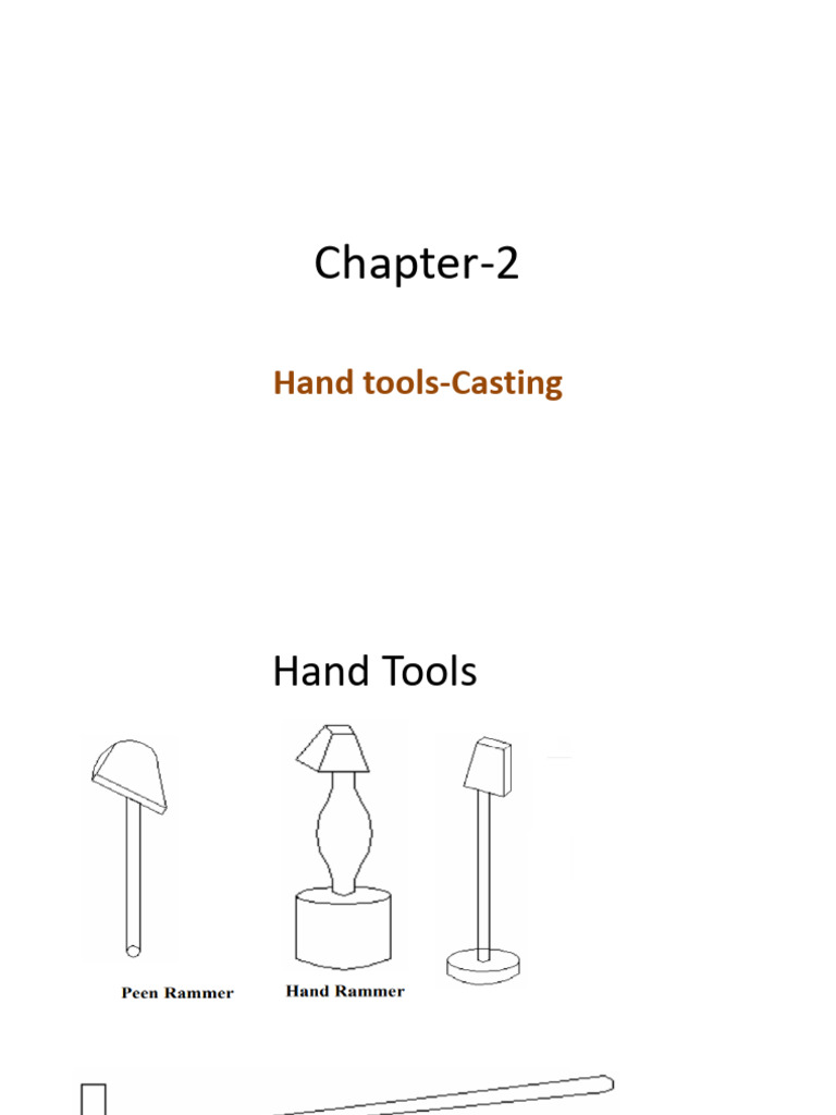 Casting Hand Tools and Materials Guide | PDF | Materials | Building ...