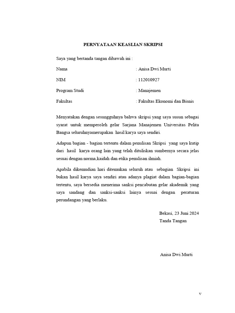 PER Yataa Keaslia Skripsi | PDF