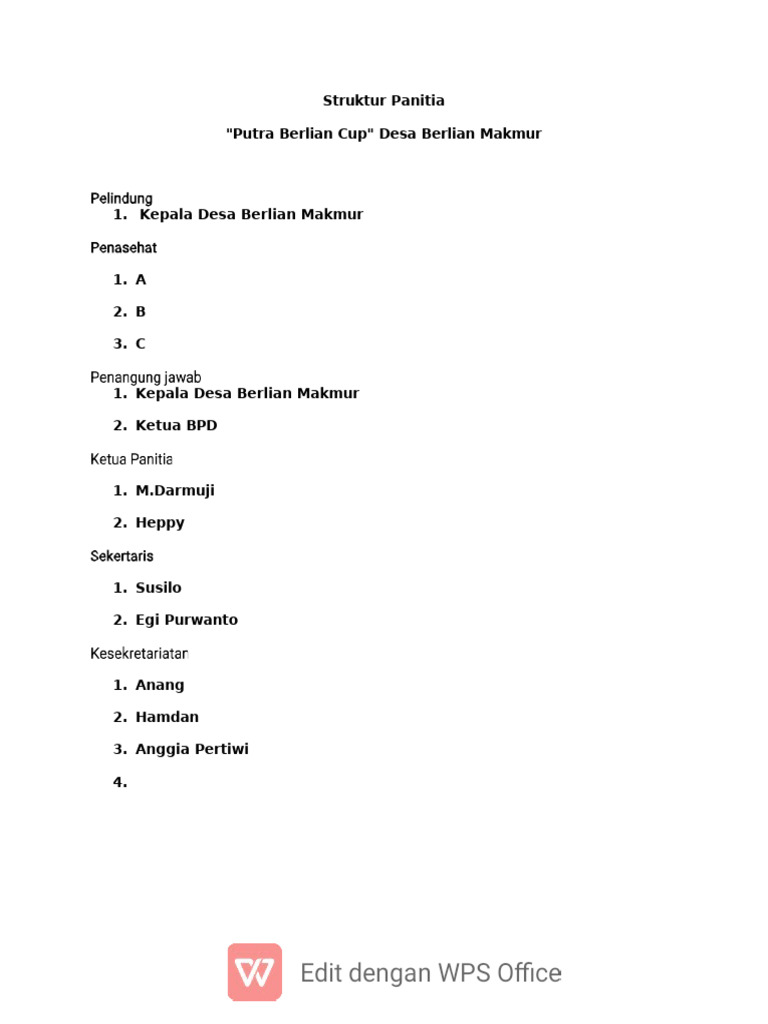 Struktur Paniti-WPS Office | PDF