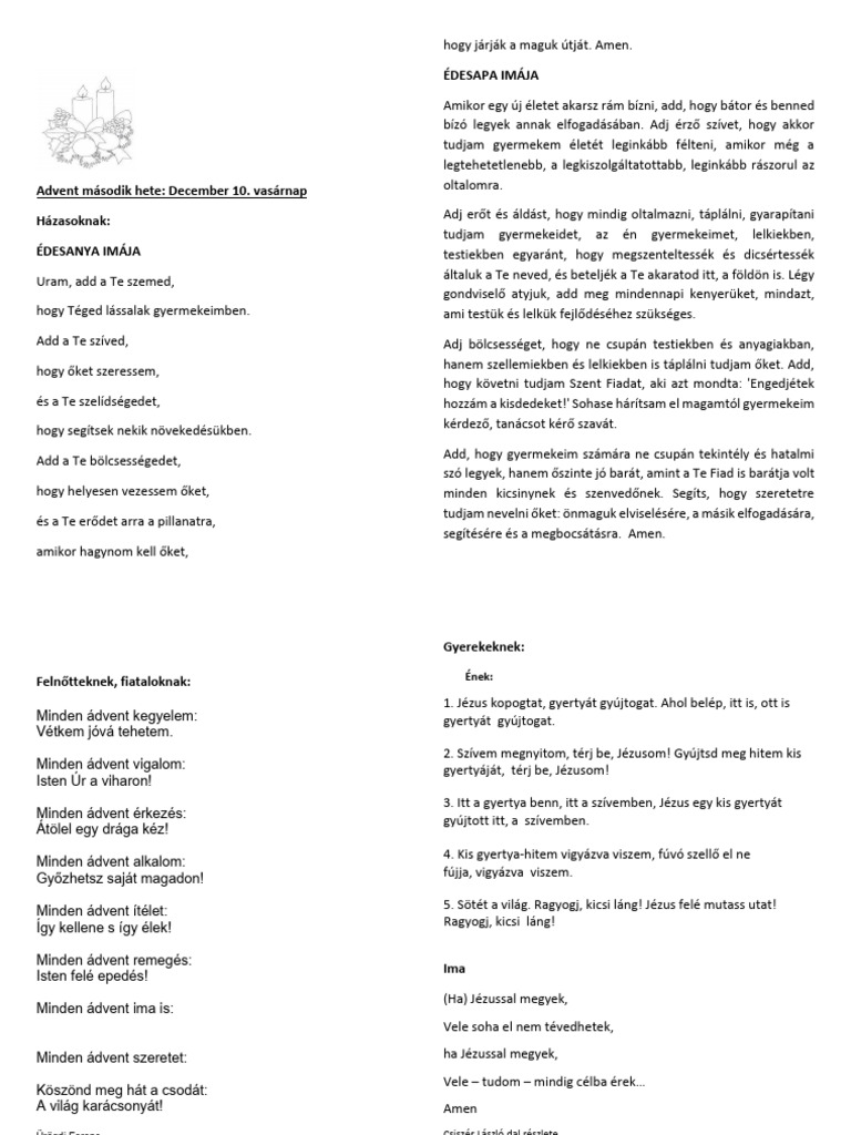 Advent 2023 2 Hét | PDF
