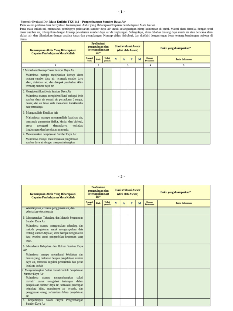 Form 3. - Formulir - Evaluasi - Diri - RPL - Tipe - A - (Form - 3 - F03 ...