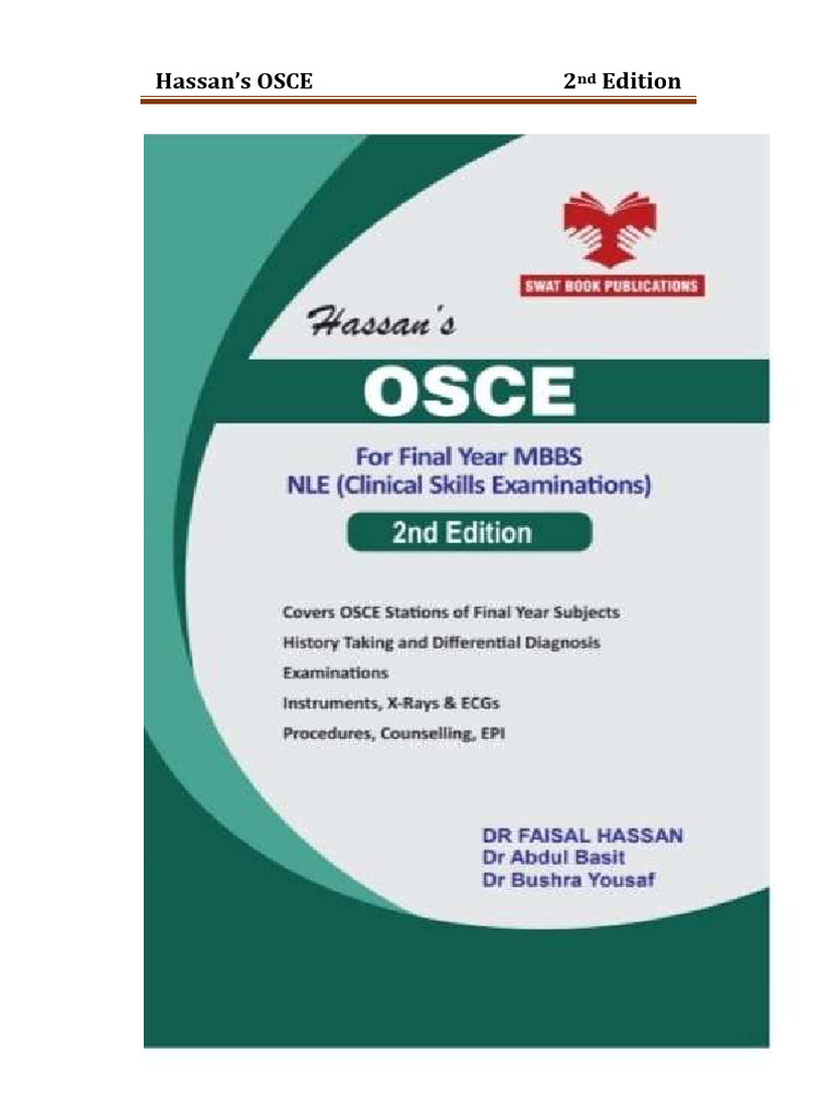 Hassan's OSCE Guide for Final Year MBBS | PDF | Cerebrospinal Fluid | Self-Improvement