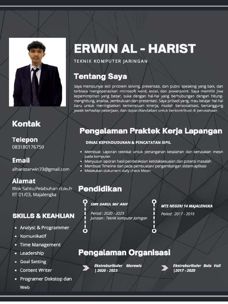 Erwin Al Harist - CV | PDF