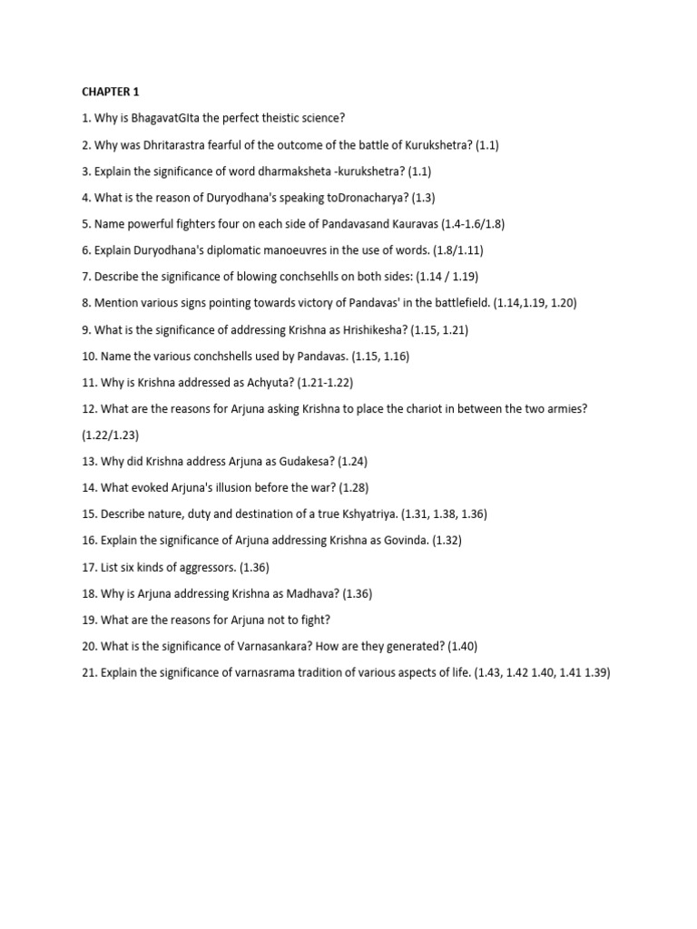 BG Chapter 1 - English Without Answers | PDF