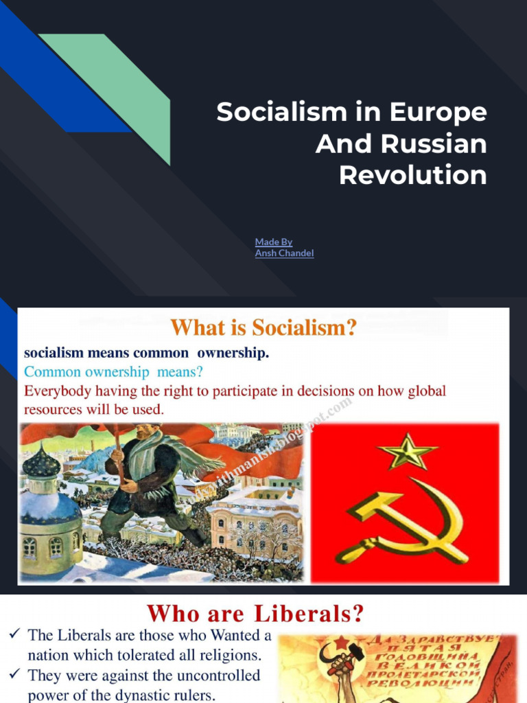 Socialism in Europe And Russian Revolution.ppt | PDF
