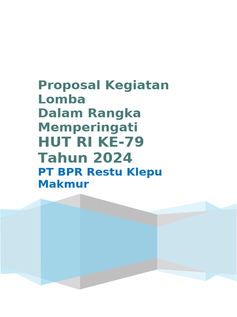 Proposal Lomba Hut Ri Ke 79 (2024) | PDF