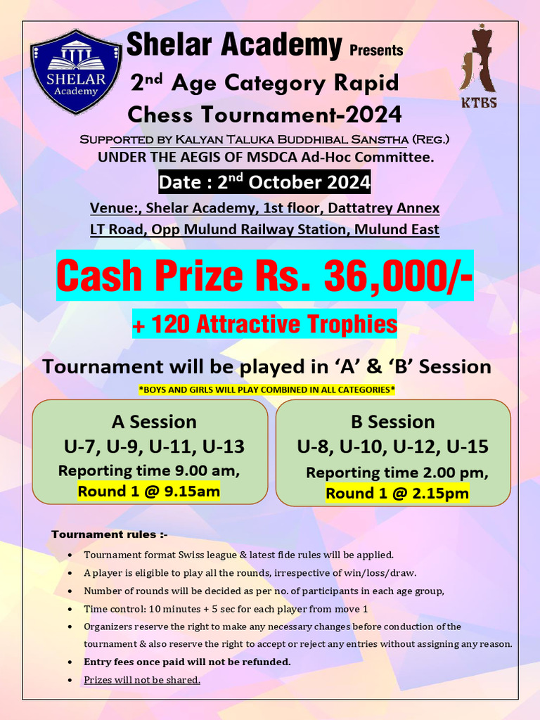 2nd Oct Chess TMT Mulund | PDF