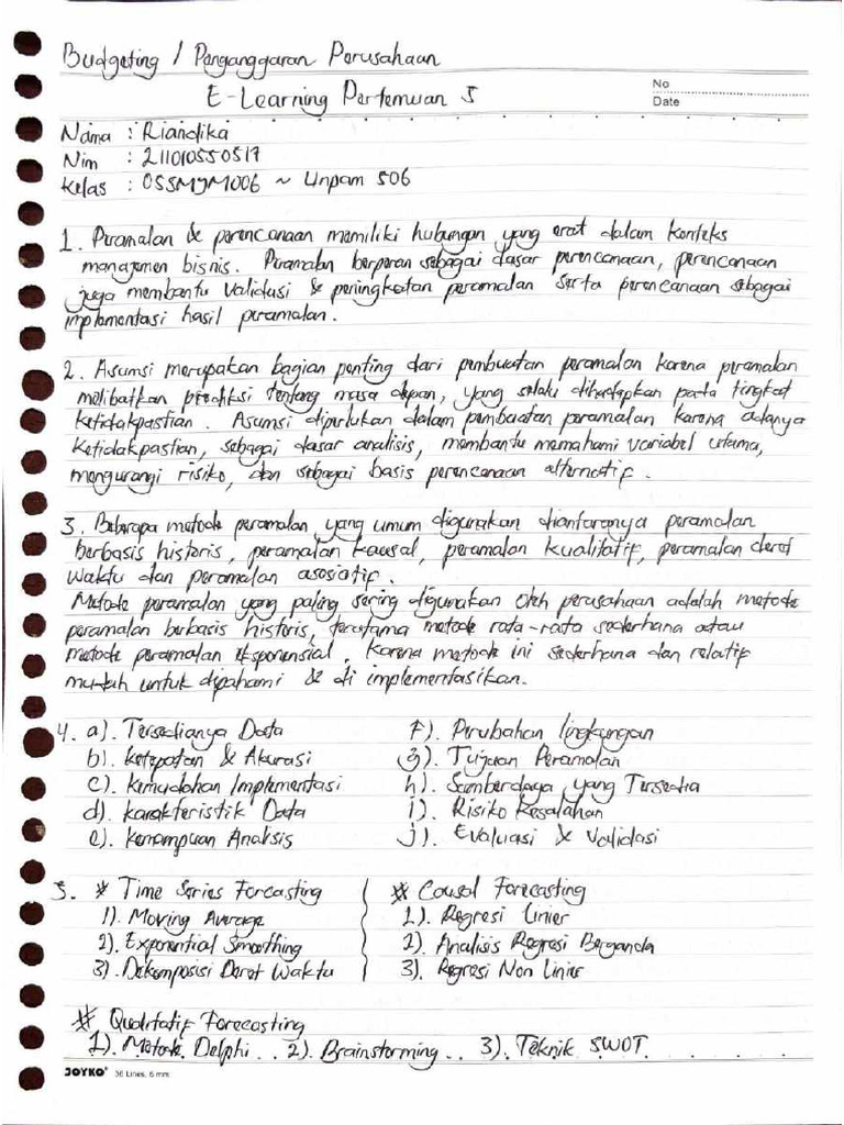 Elearning Pertemuan 5 | PDF