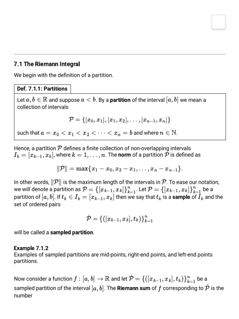 Riemann Integration _ An Introduction to Real Analysis | PDF