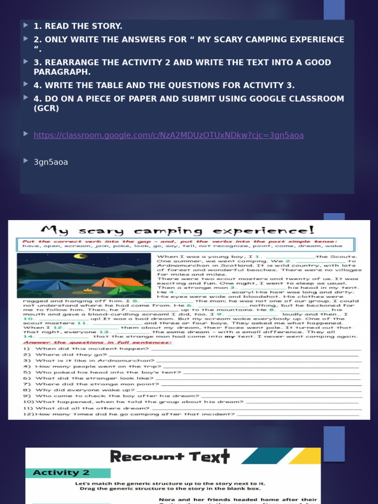 Recount Task Ly Kelas 9F | PDF