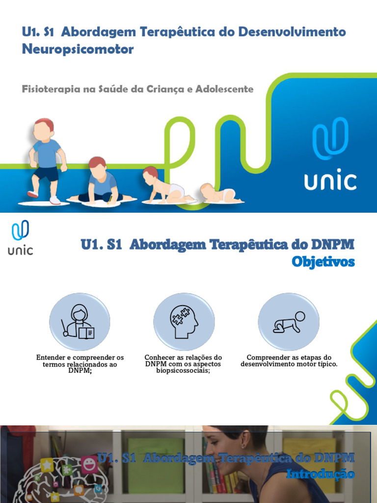 U1S1 Abordagem Terapêutica No Desenvolvimento Neuropsicomotor | PDF