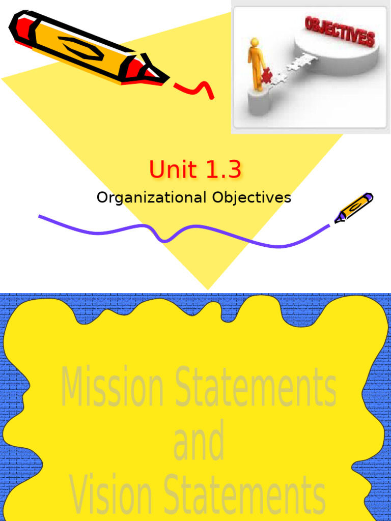 BM Unit 1.3 Organizational Objectives PPT CSR | PDF