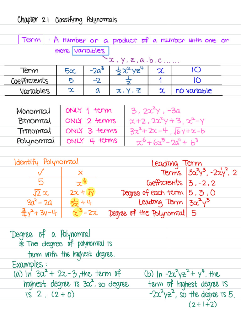 MFMP 10 Chapter 2 Notes | PDF