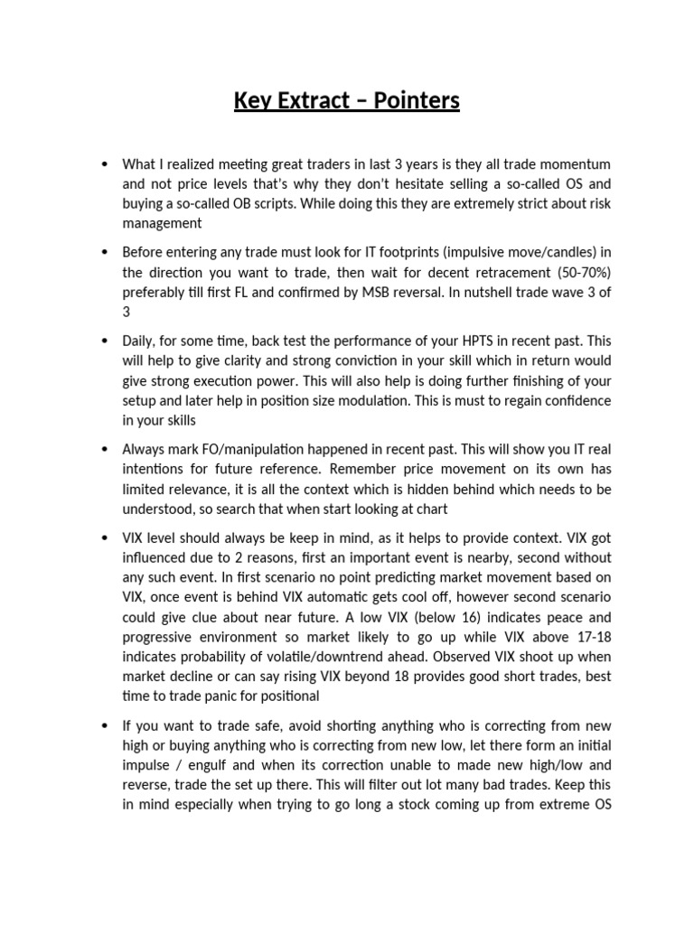 Strategy Pointers | PDF