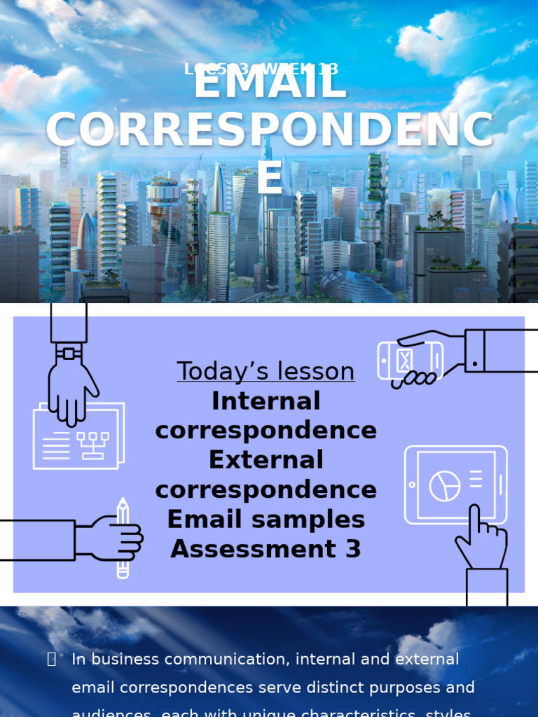 Lcc503-Internal External Email Correspondence | PDF