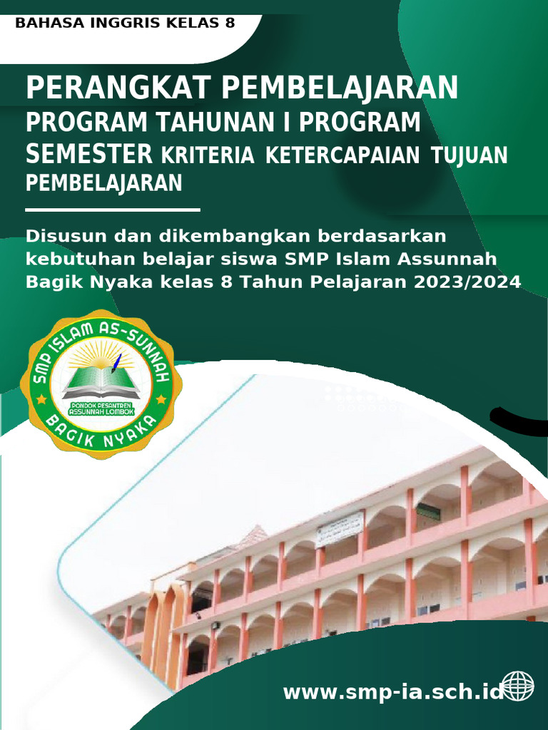 Prota Prosem Bing Kelas 8 | PDF