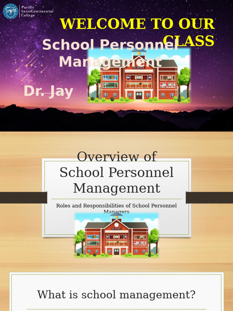 Introduction to School Personnel Management | PDF