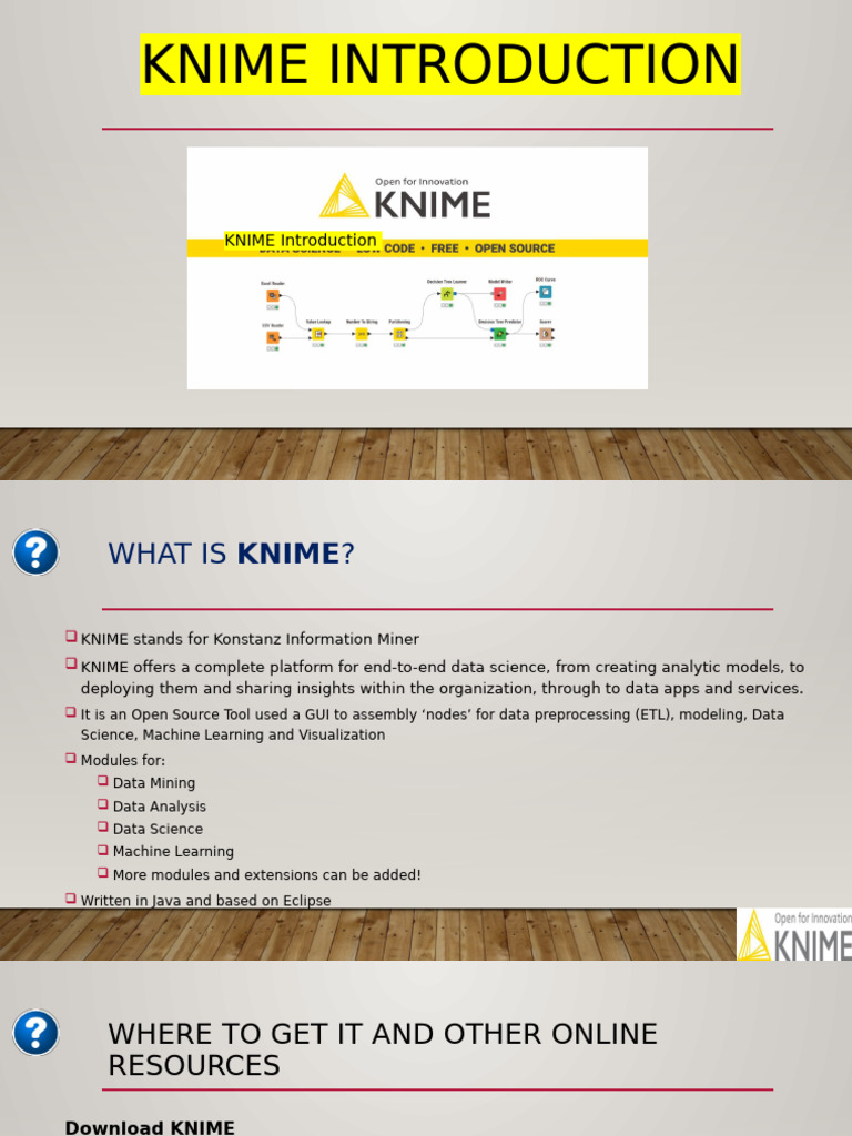 KNIME Introduction | PDF