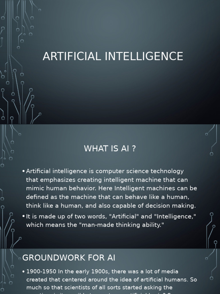 Artificial Intelligence | PDF