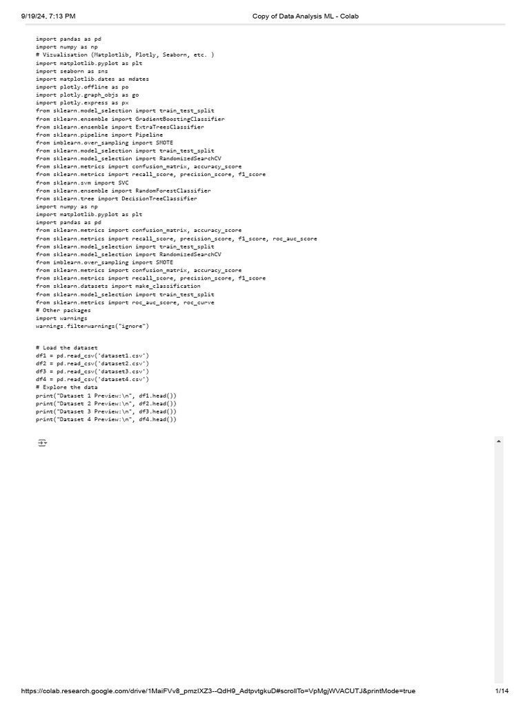 ML Project | PDF