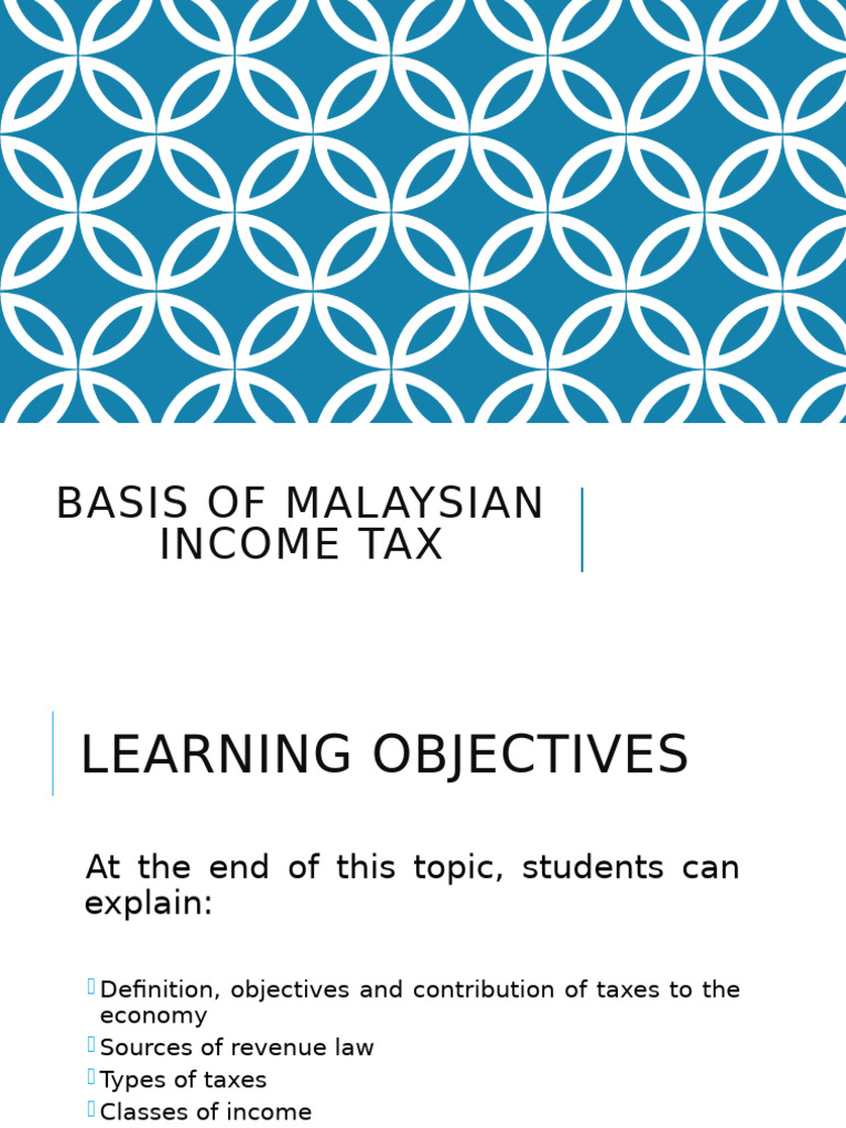 Basis of Malaysian Income Tax | PDF