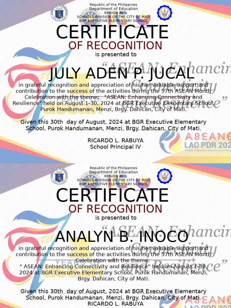 Asean Certificate | PDF