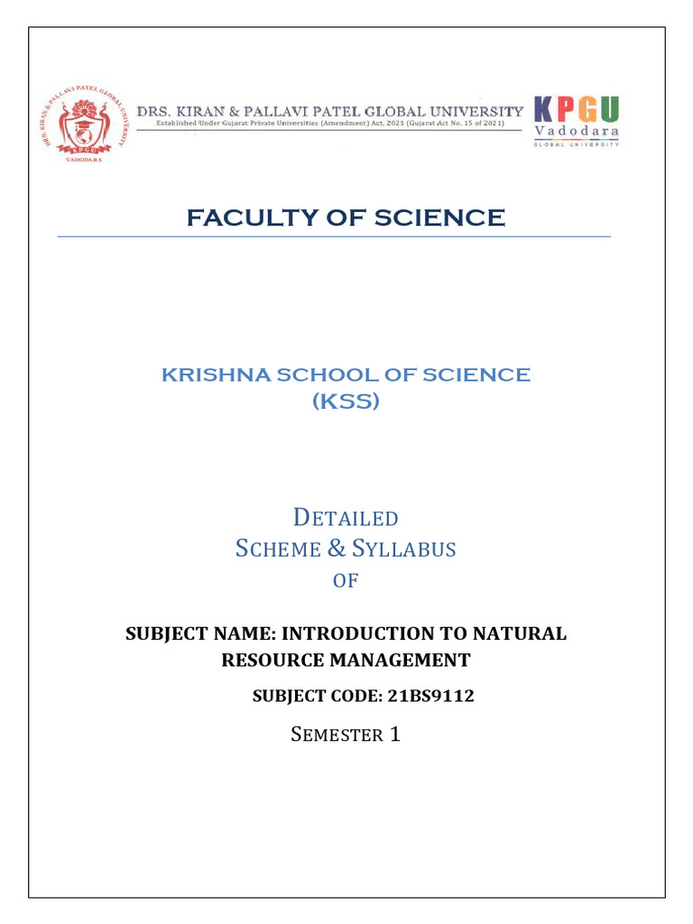 Semester 1 Elective 1 - Syllabus | PDF