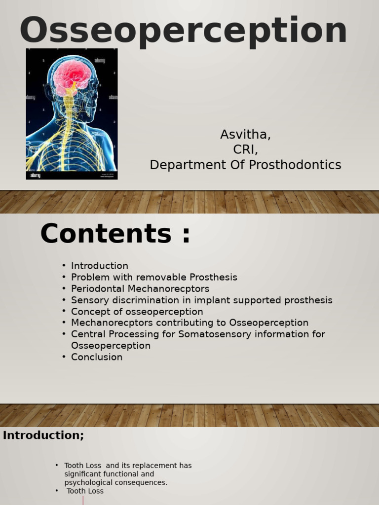 Prostho #2 - Osseoperception | PDF