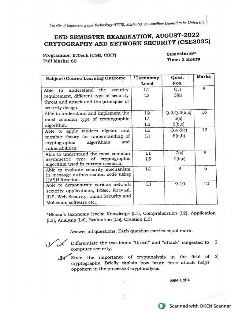 Cns Que Paper | PDF