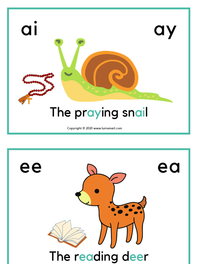 Digraph Mnemonic Cards For Kids | PDF