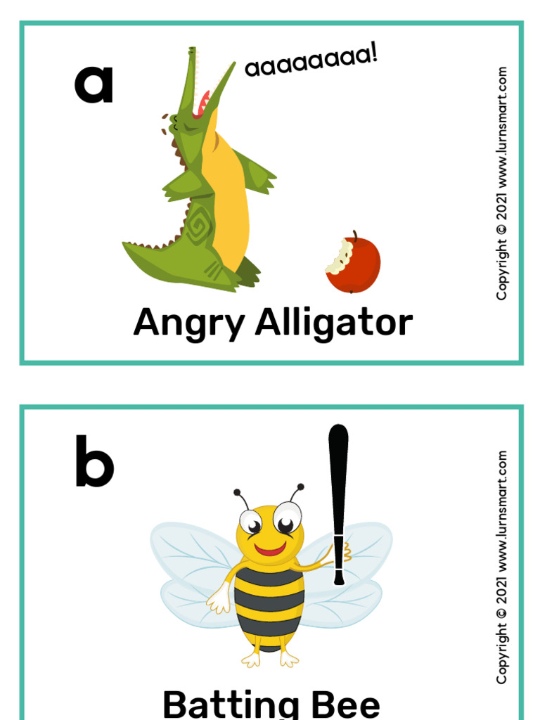Letter Sounds Mnemonic Cards | PDF