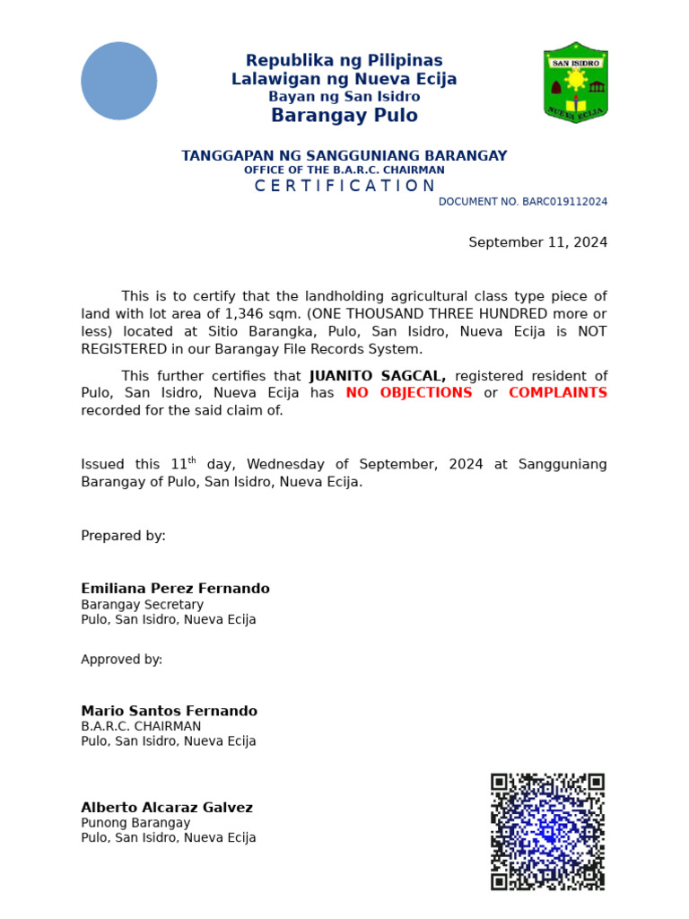 Barc Certification | PDF