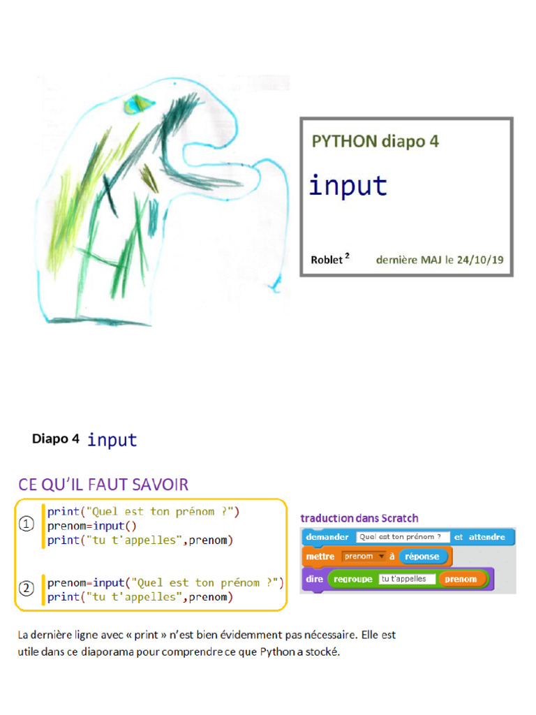 Python Diapo 4 Input | PDF