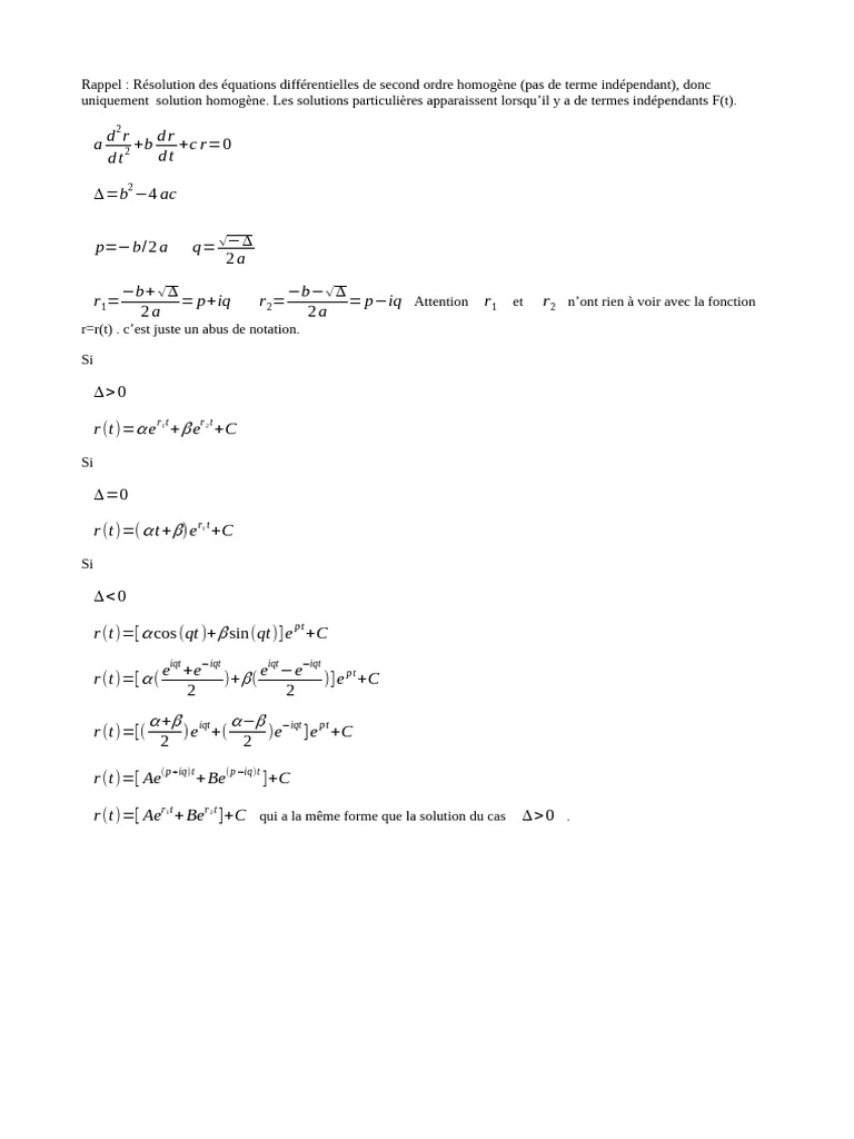 Eq Diff Sec Degree | PDF