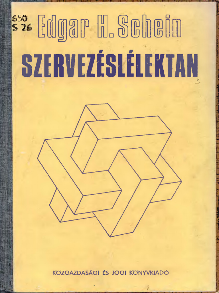 Schein Edgar H Szervezéslélektan | PDF