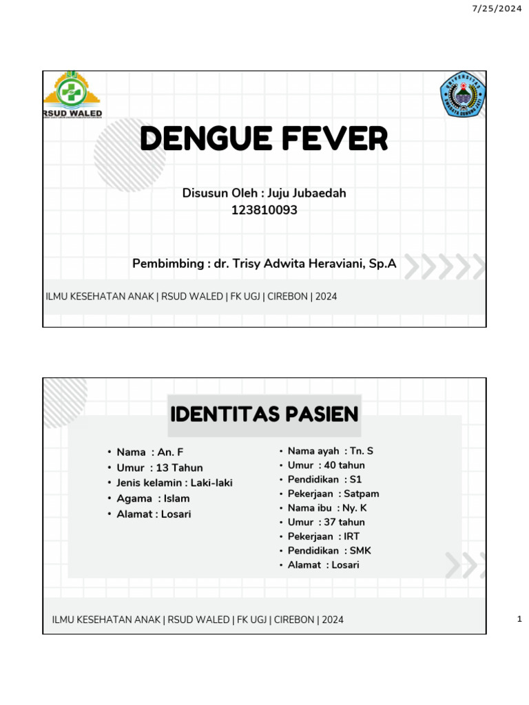 Microsoft PowerPoint - Dengue Fever | PDF